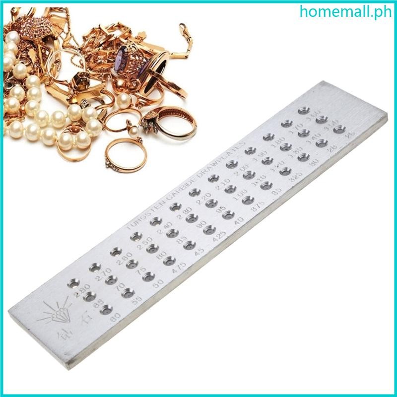 HO 39Round Holes Tungsten Carbide Wire Drawplate 0 26-2 8mm Wire ...