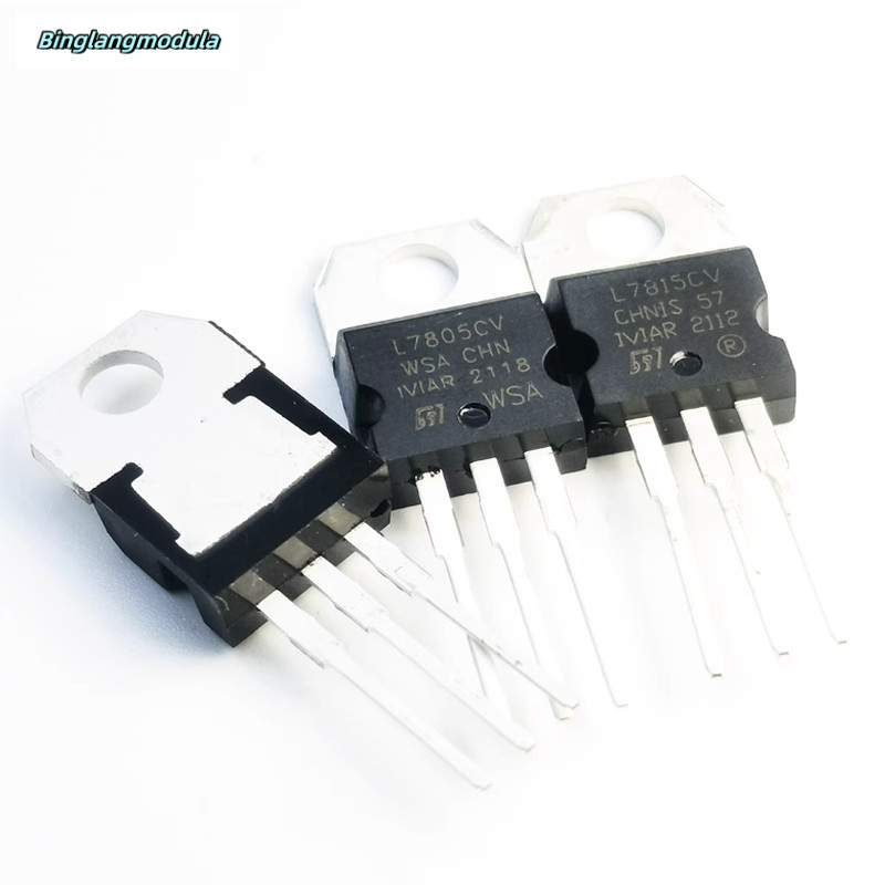 Domestic Brand New 7805 TO-220 L7805CV 7812 7815 7524 1A In-Line Three-End Voltage Regulator ...