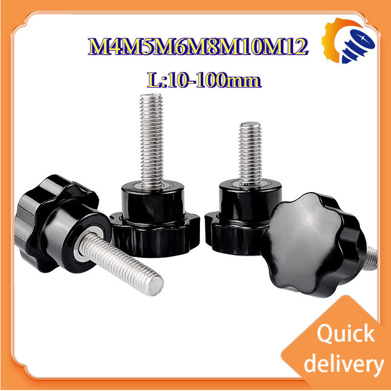 Torx Handle Screw Star Handle Bakelite Hand Screw Bolt Seven Star Knob ...