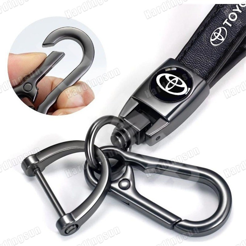 Toyota Leather Metal Car Keychain Motorcycle Key Holder High-end ...