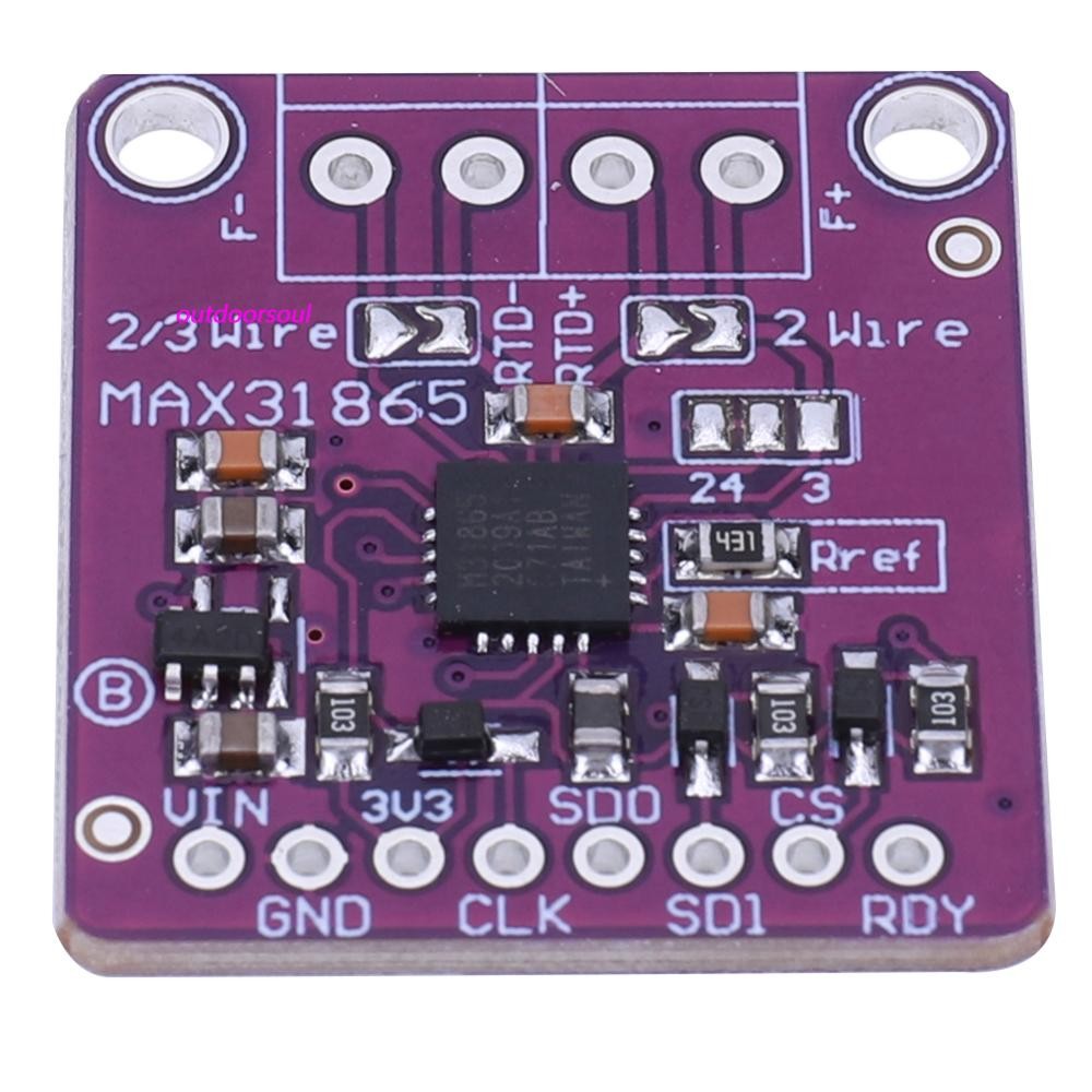 MAX31865 PT100/PT1000 RTD Digital Converter Board 3.3/5 V Thermocouple ...