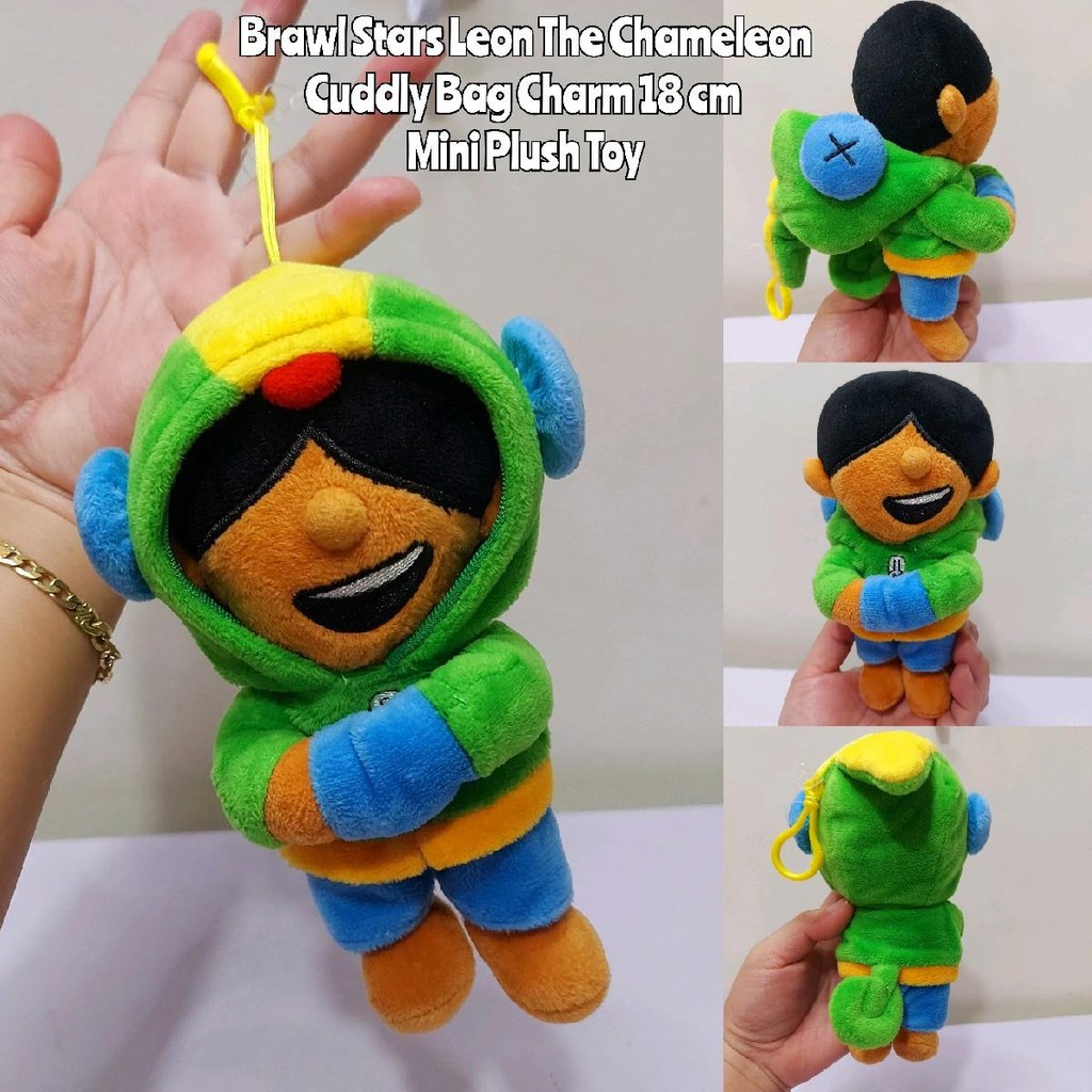 Brawl Stars Leon The Chameleon Cuddly Bag Charm Mini Plush Toy - 7" or ...