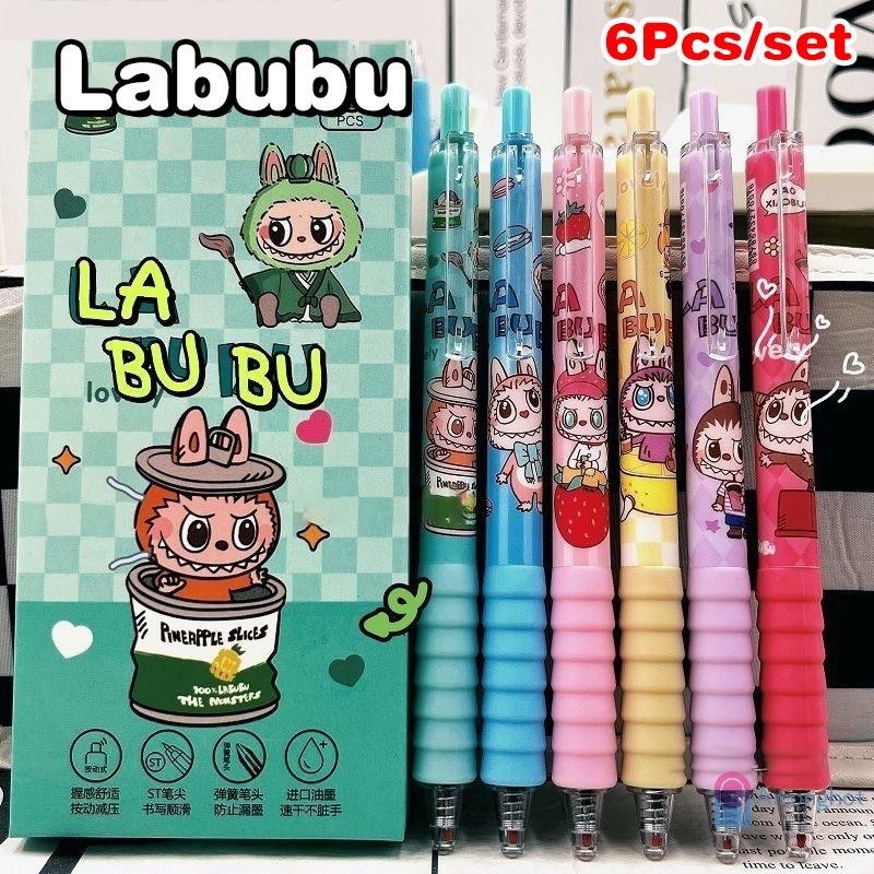 Amonghot> 6 Piece Labubu Cute Gel Pen 0.5mm Creative Press Office Gift ...