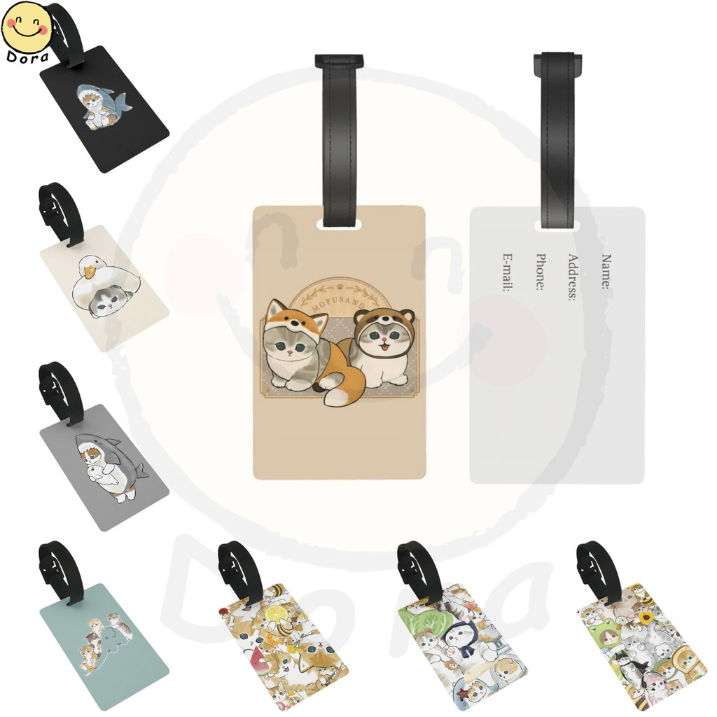 Mofusand Luggage Tag Suitcase Name ID Card Labels Identifiers PVC ...
