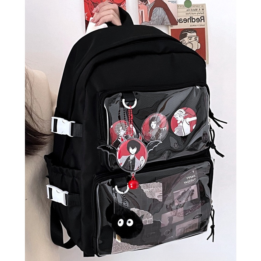 Kawaii Ita Backpack DIY Badge Display Backpack Aesthetic DIY Backpack ...