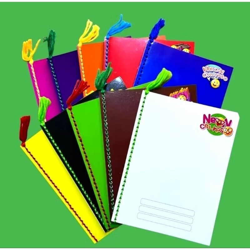 10-Pack Solid Color Stitched Notebooks School Office Travel Durable ...