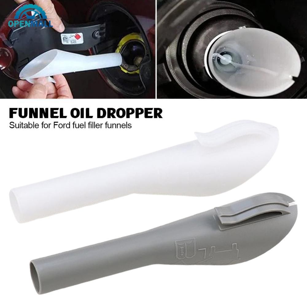 OPENMALL Petrol Fuel Filler Filling Funnel Tube 8U5A-17B068-EB White ...