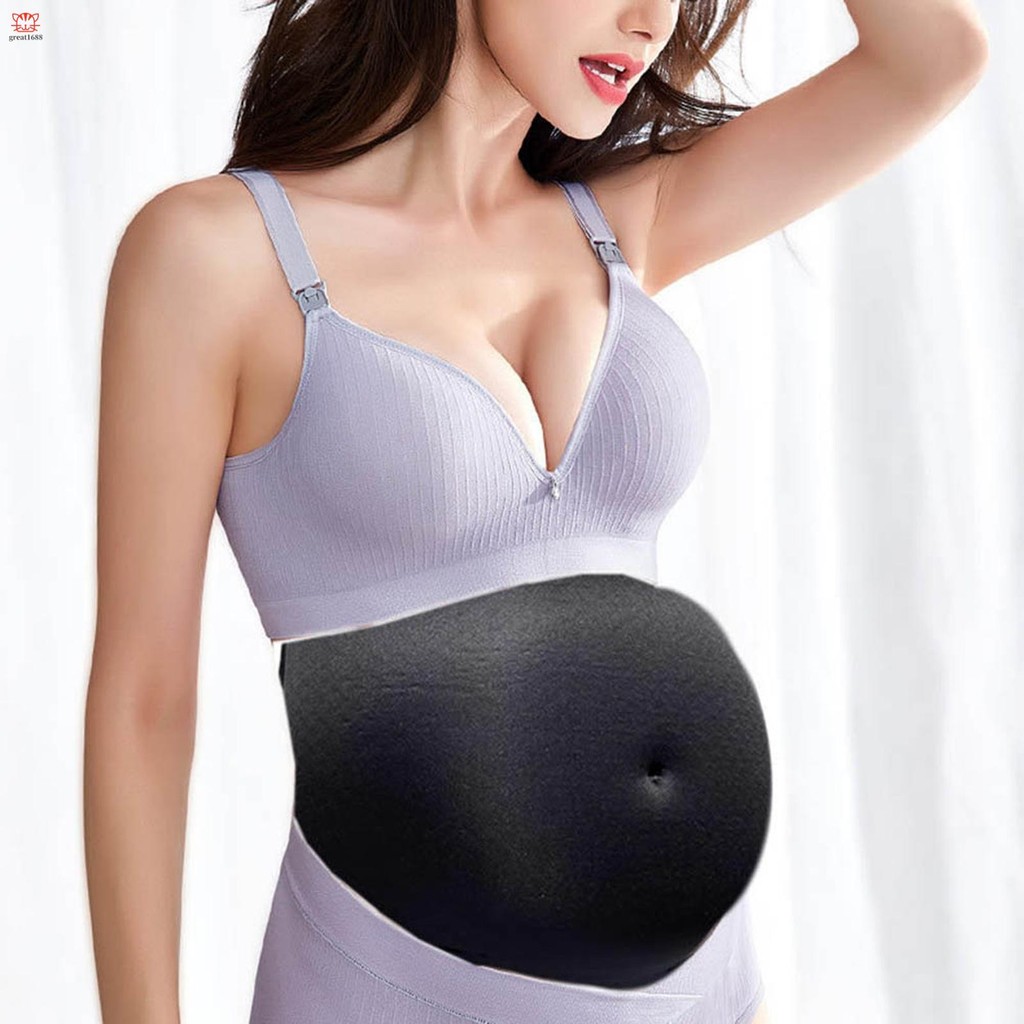 Simulation Pregnant Belly Tummy Bump Lifelike Skin Comfortable Fake Belly for Actor Performance ...