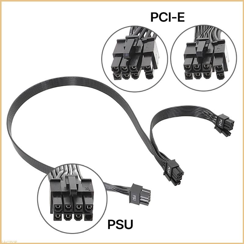 FACY PCIe GPU 8Pin to 6+2Pin Power Adapter Cable PCIExpress 8pin to ...