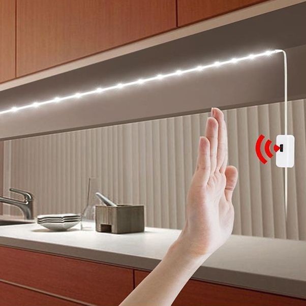 [Shop Hot Sale]LED Strip Light with Hand Sweep Sensor, Plug-in Self ...