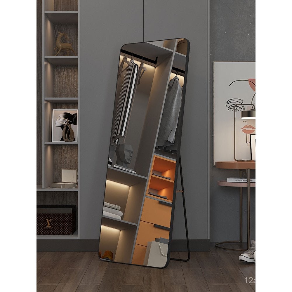 Light Luxury Floor Mirror for Home Bedroom Living Room Decoration Men's ...