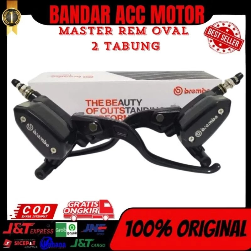 BREMBO BRAKE MASTER SET 2 TUBES DOUBLE MODEL 14MM OVAL DISC LEFT RIGHT ...