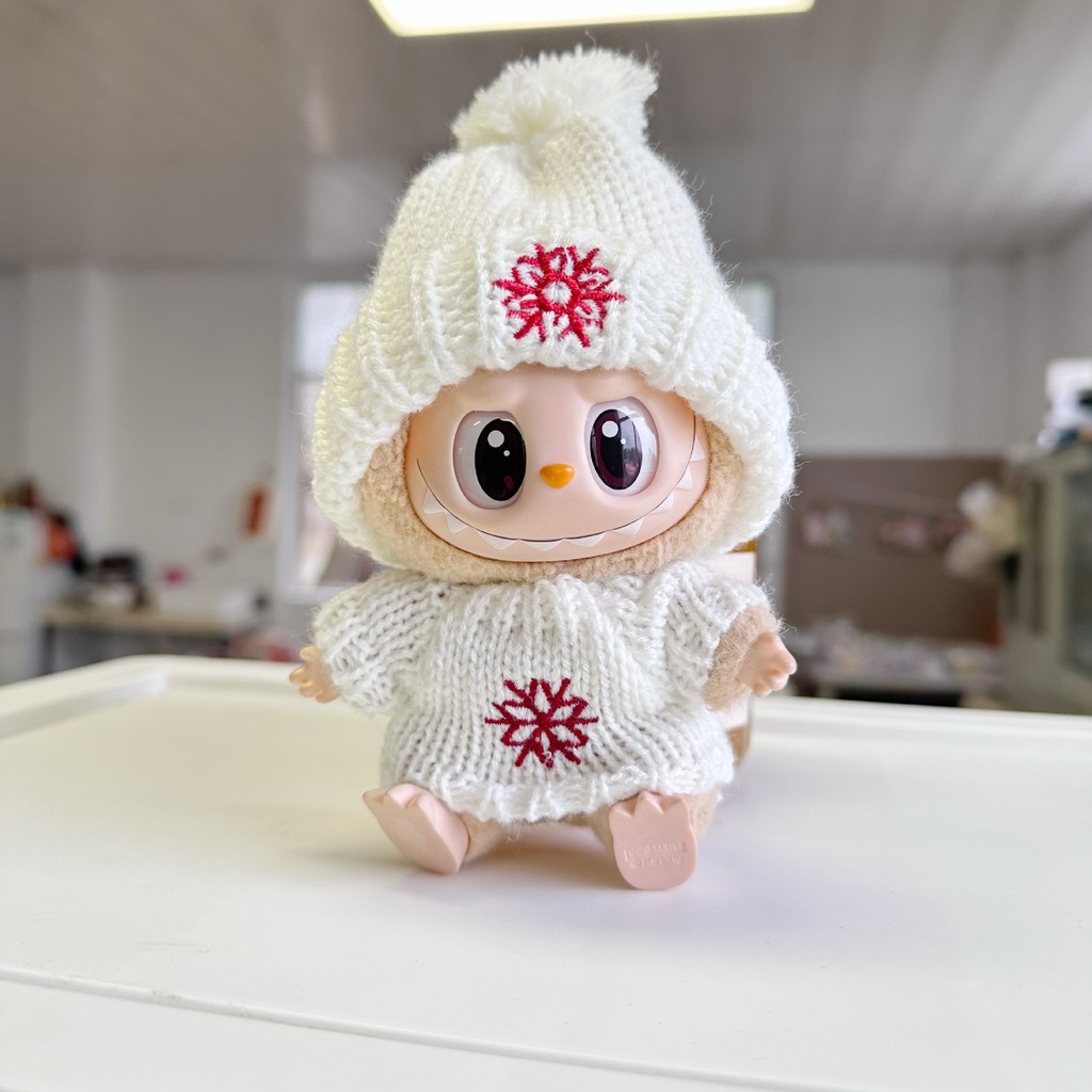 One Second Generation labubu Winter Snowflake Hat Set | Shopee Philippines