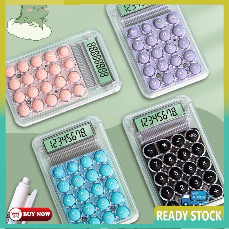 Mini Calculator Desktop Electronic Calculator Kawaii Transparent ...