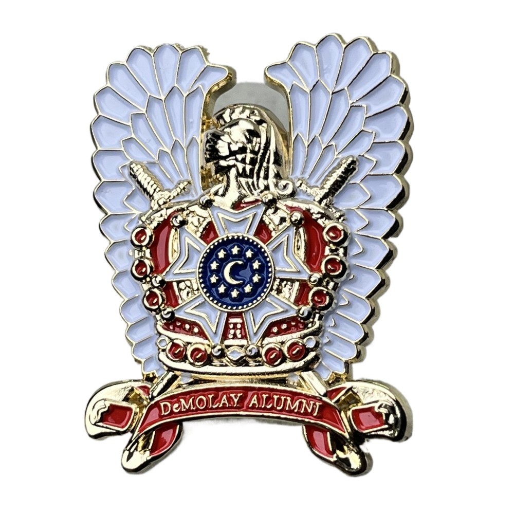 Fashion Accessories Demolay Alumni Enamel Lapel Pin Collar Pin Size 1.5 ...
