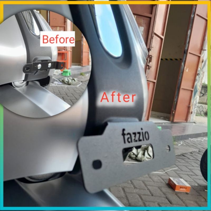 Yamaha Fazzio motorbike number plate holder | Shopee Philippines