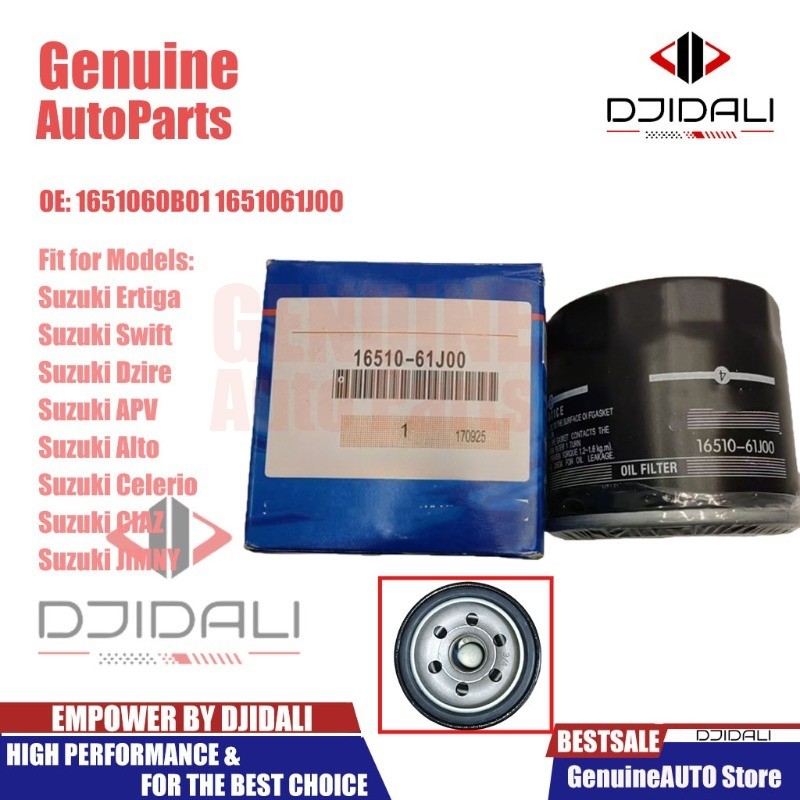 New Oil Filter 16510-61J00 For Suzuki Ertiga Swift Dzire APV Alto ...