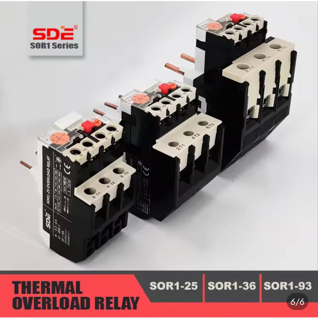SDE THERMAL OVERLOAD RELAY (SOR1-25A) | Shopee Philippines