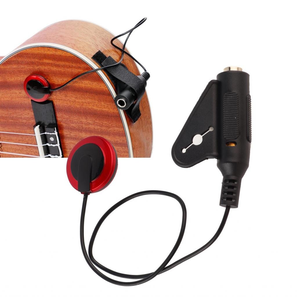 Guitar Pickup Contact Microphone Transducer For Ukulele Banjo | Shopee ...