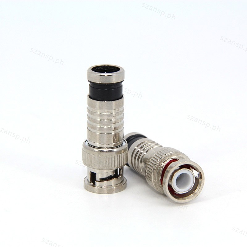Security System press BNC male Compression Connector Jack for Coaxial ...