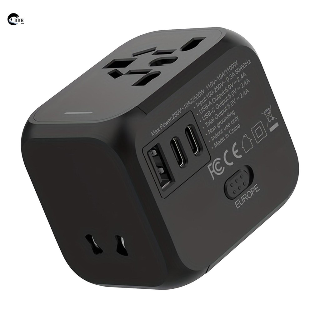 International Power Adapter with Sleek and Ergonomic Design Outlet ...