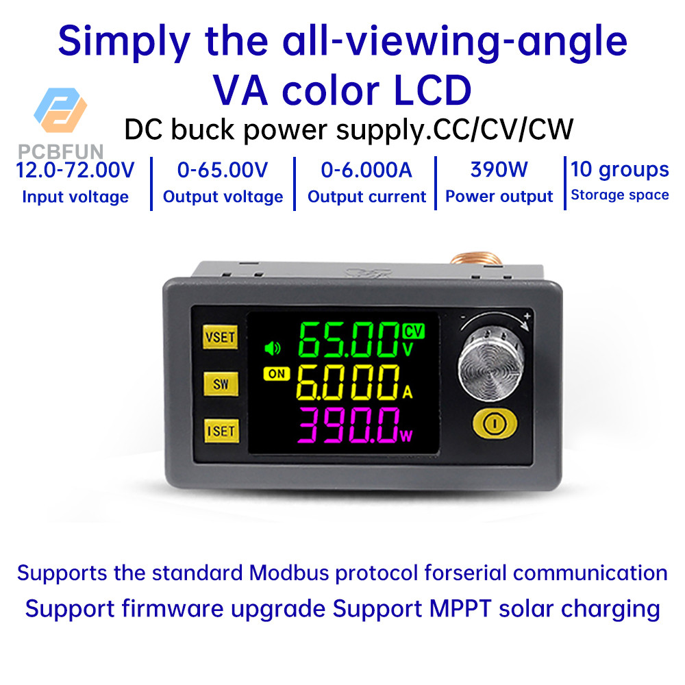 Pcbfun XY6506 CNC Adjustable DC Buck Power Supply Constant Voltage ...