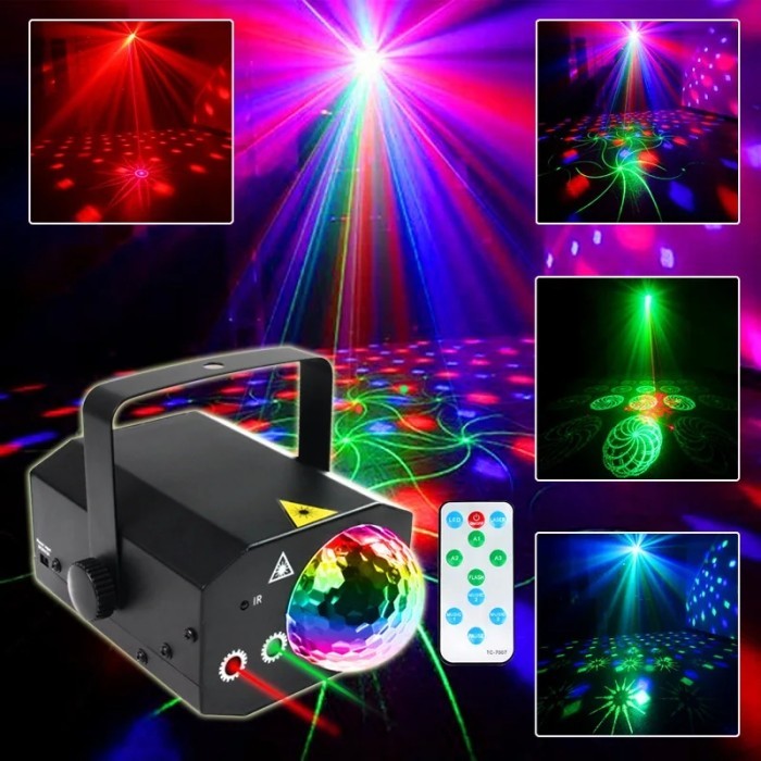 Emslaser Projector Light 2 in 1 LED Magic Ball Party Light Laser DJ ...
