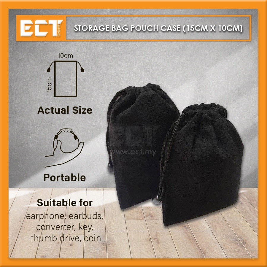 Storage Bag Pouch Case for Earbuds / Earphone / Handphone / Coin / Key ...