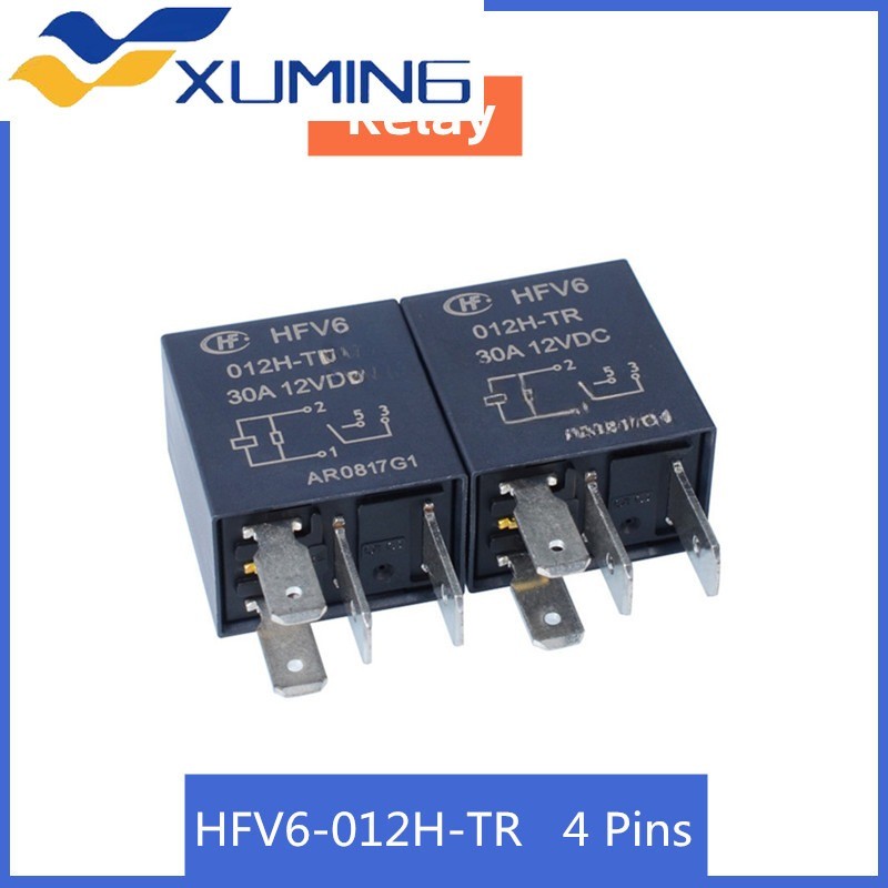 4-pin Car Relay HFV6-012H-TR 12V Car Relay Headlight Fan Air ...