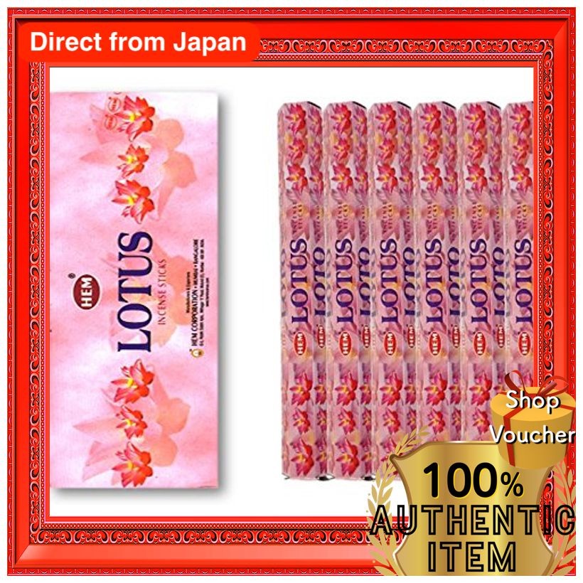 HEM Precious Lotus Incense Sticks 1 Case (20 Sticks x 6 Boxes) | Shopee Philippines