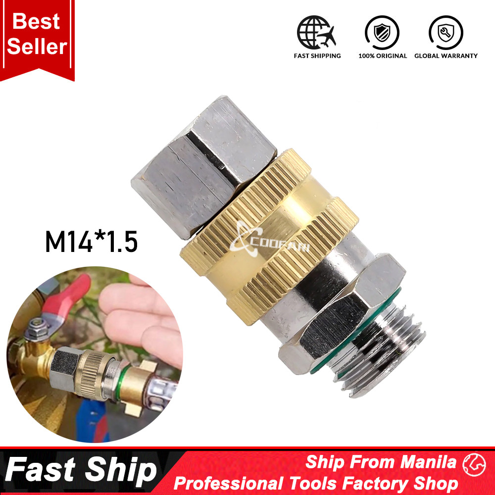 M14*1.5 All-Copper Quick-Connect Spray Nozzle Coupling Quick Release /Copper Connector Adapter ...