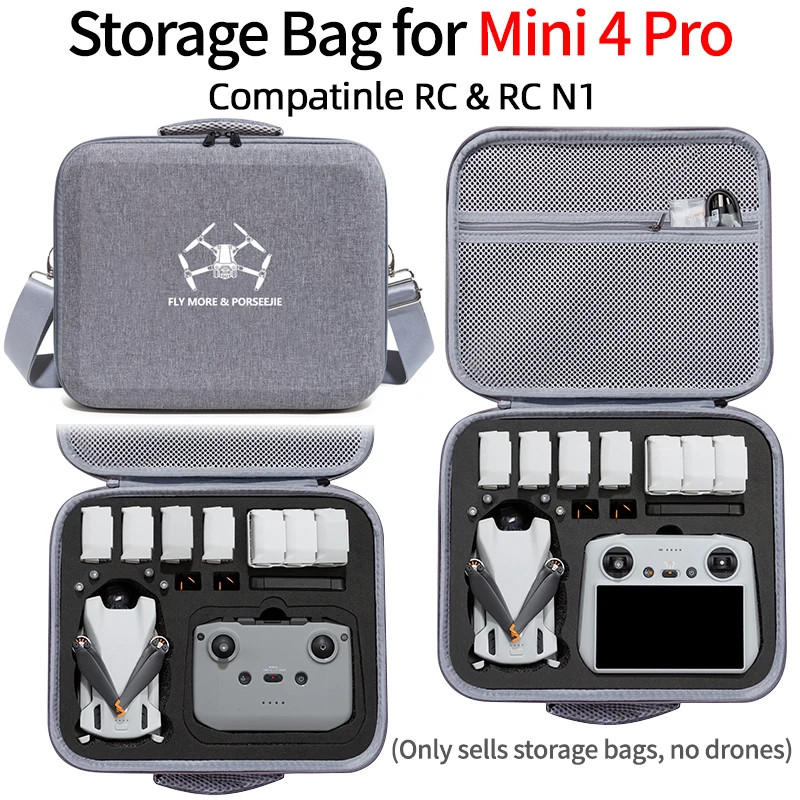 Storage Case For DJI Mini 3/ Mini 3 Pro/Mini 4 Pro Hard Protective Box ...