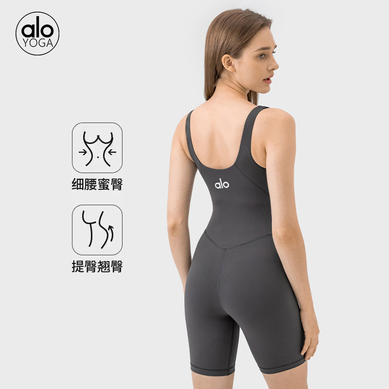 alo yoga Yoga Jumpsuit Women's Belly Contracting Hip Lifting Pilates ...