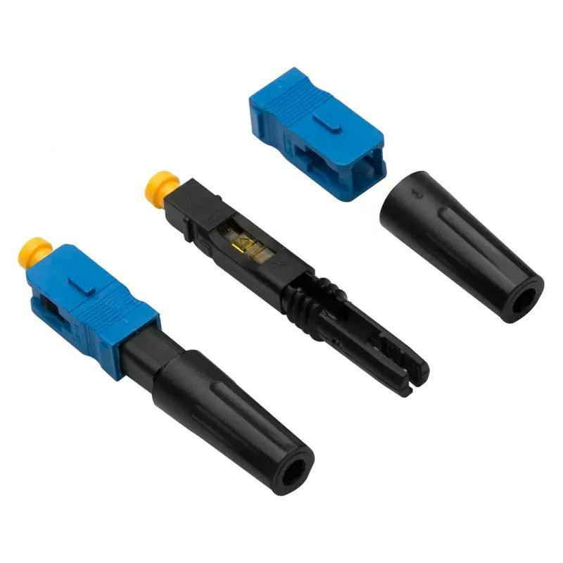 FTTH pre embedded sc upc connector fiber optic cold connector ...