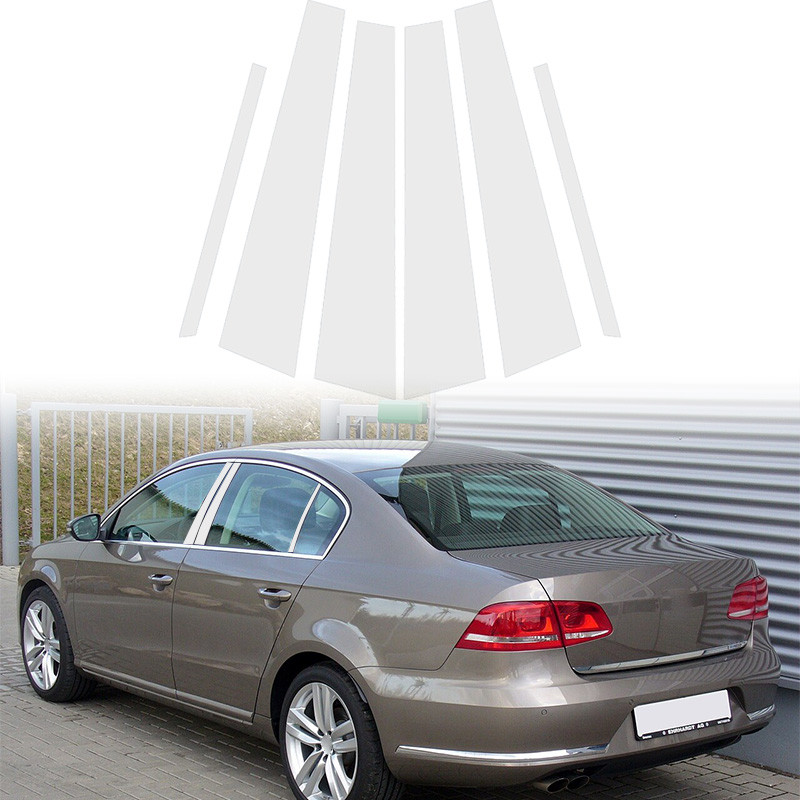 POSSBAY 6Pcs Car Door Window Pillar Posts Stickers For Volkswagen ...