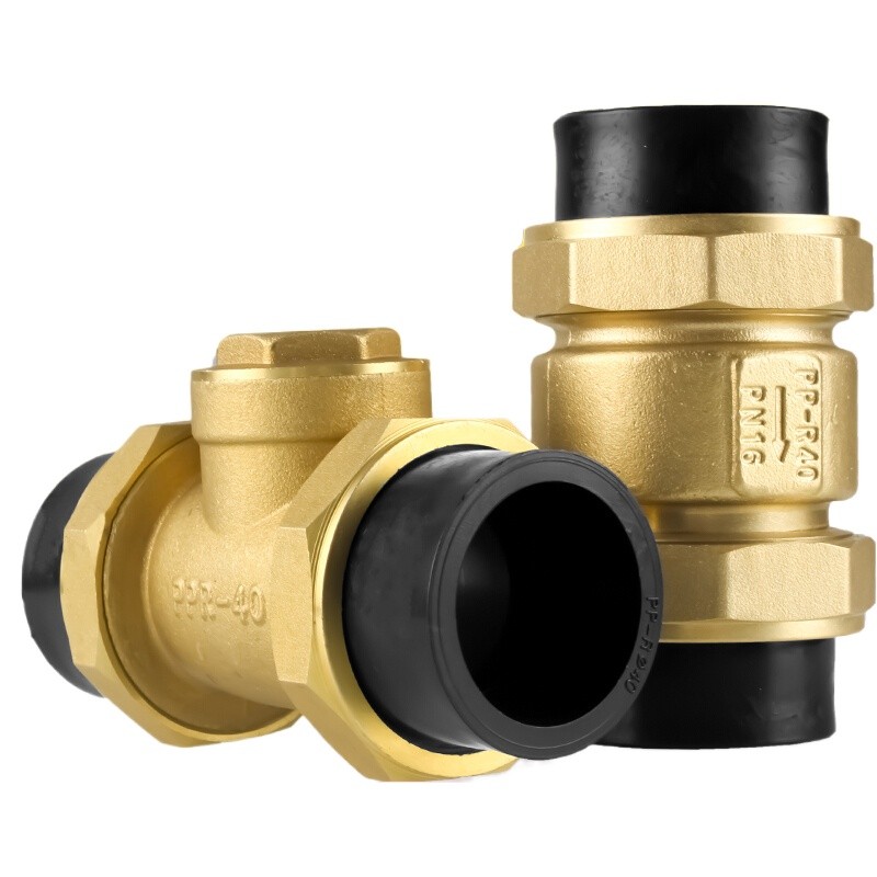 [.666.]water pipe check valve copper horizontal vertical double live ...