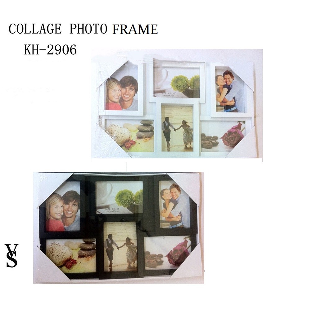 [VS] 6 in 1 3R COLLAGE PHOTO FRAME 3R (KH-2906) | Shopee Philippines
