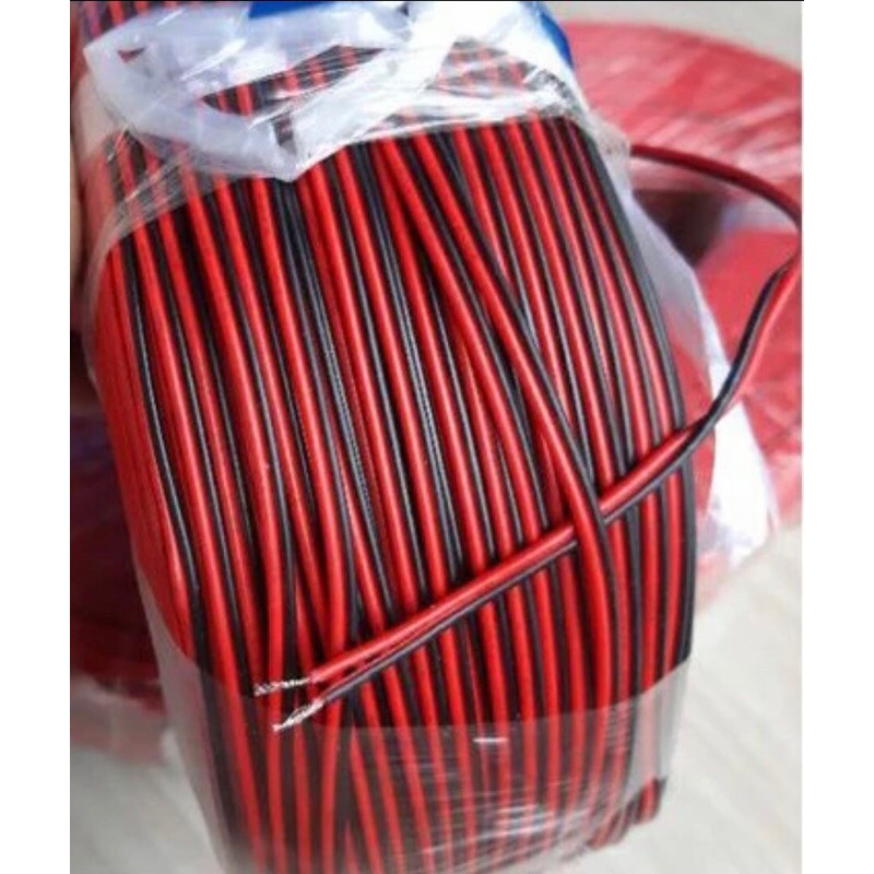 MERAH PUTIH HITAM AWG22 Red Black Copper White Audio Cable 2x17 Per ...