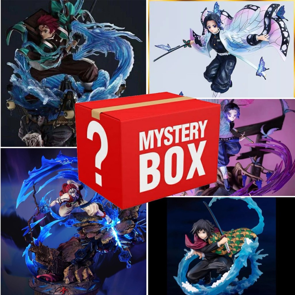 Surprise Unboxing Mystery Box Demon Slayer Zenitsu Tanjiro Nezuko ...