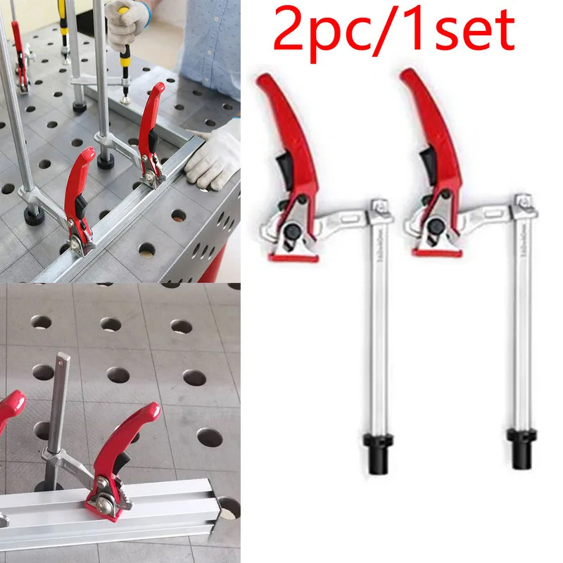 2Pc Quick-Adjust Welding Fixture Vertical Workbench Surface Hold Down ...