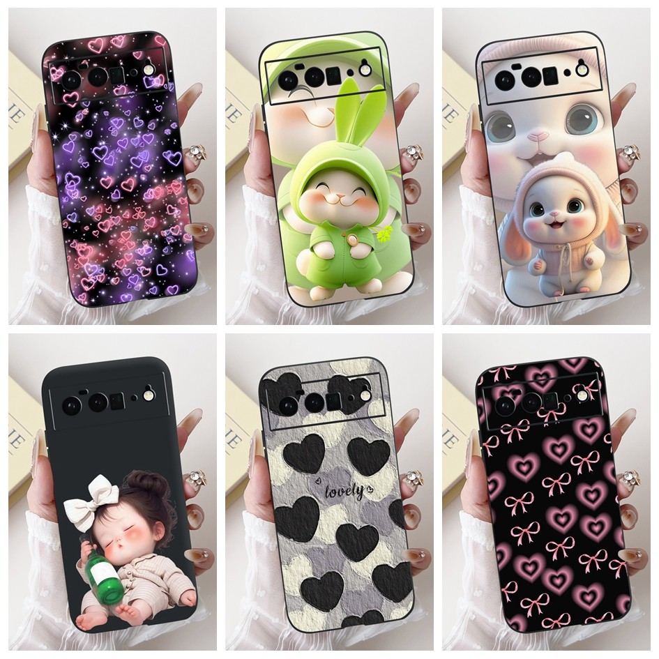 For Google Pixel 6 Pro Case GLUOG G8VOU GF5KQ Silicone Cover New Design ...