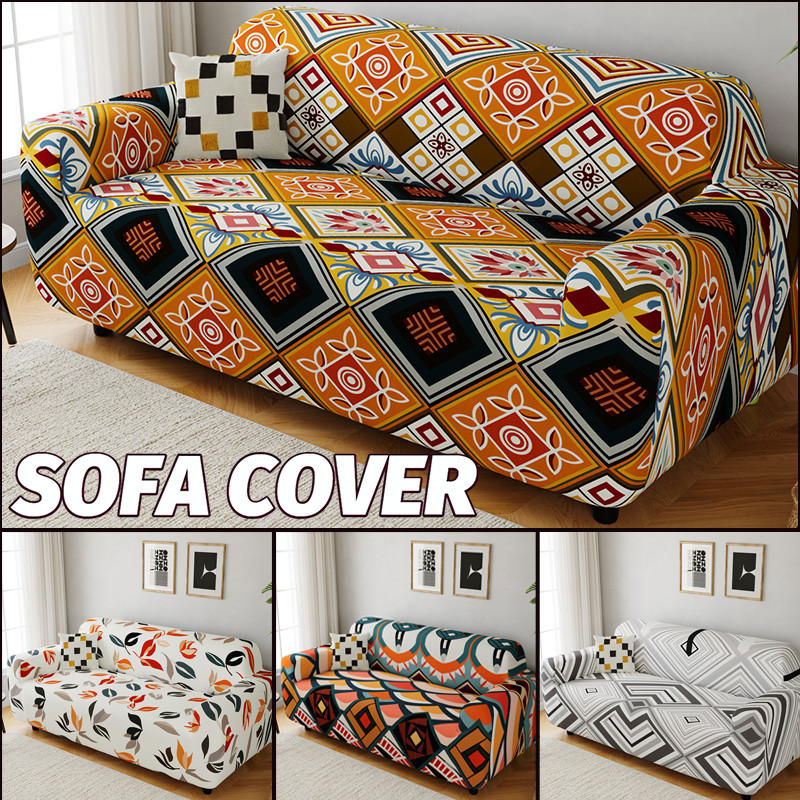 Universal Sofa Cover Set Stretchable Armless I Shape L Type Sala Set ...