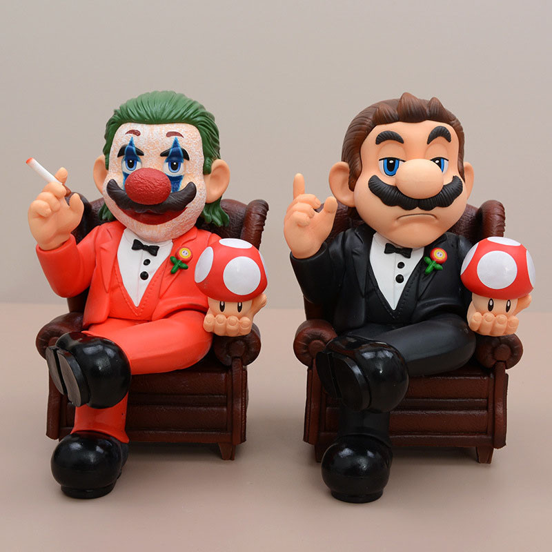 15cm Super Mario Figure Mario Cos Joker Figures The Godfather Action ...