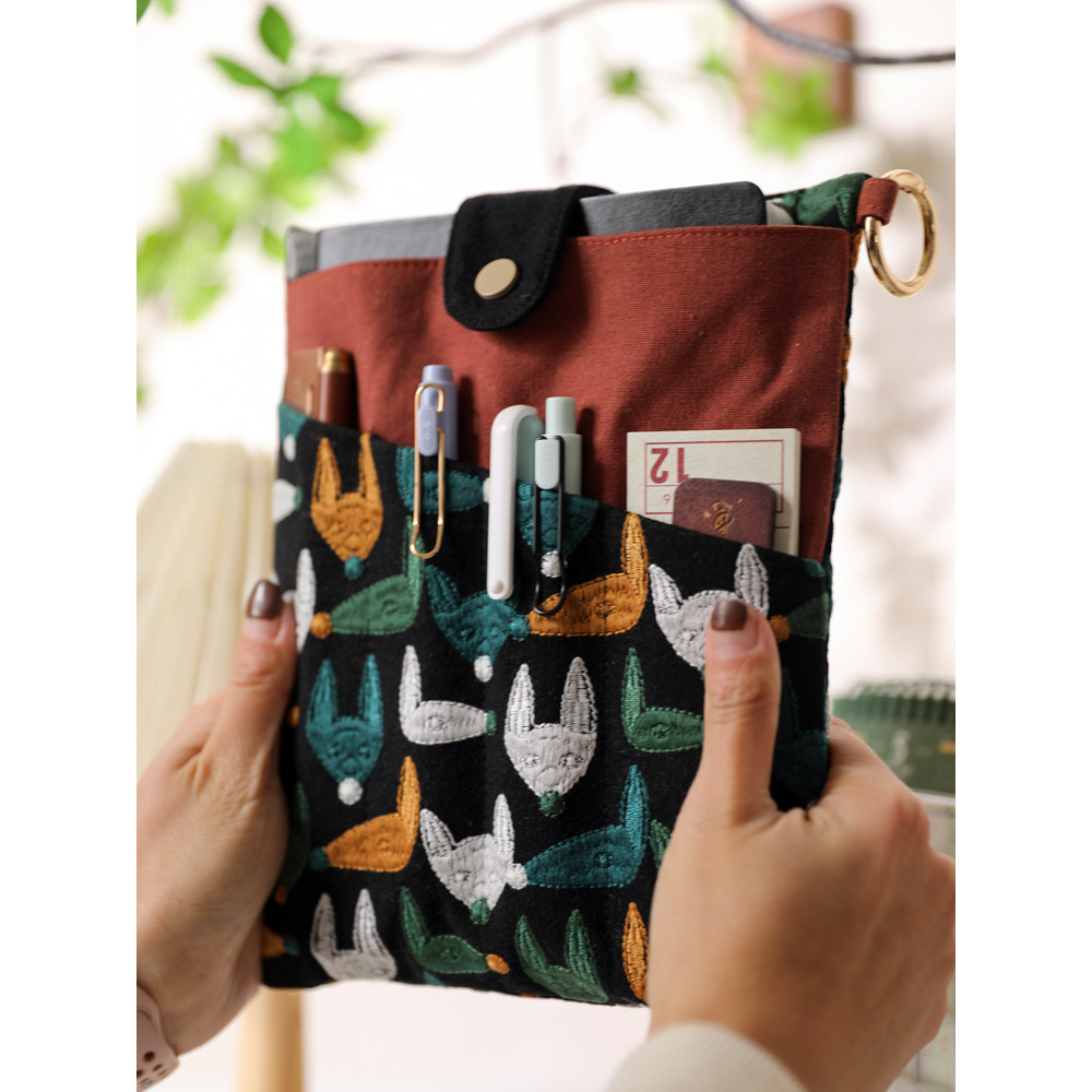 Reading Pencil Case Notebook Two-in-One Storage Bag Shoulder Mobile ...