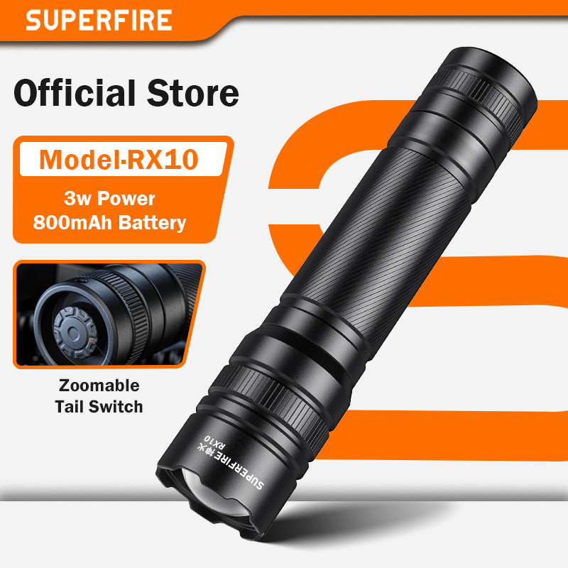 SUPERFIRE RX10 7W Flash Light Mini Super Flashlight LED Bright Camping ...