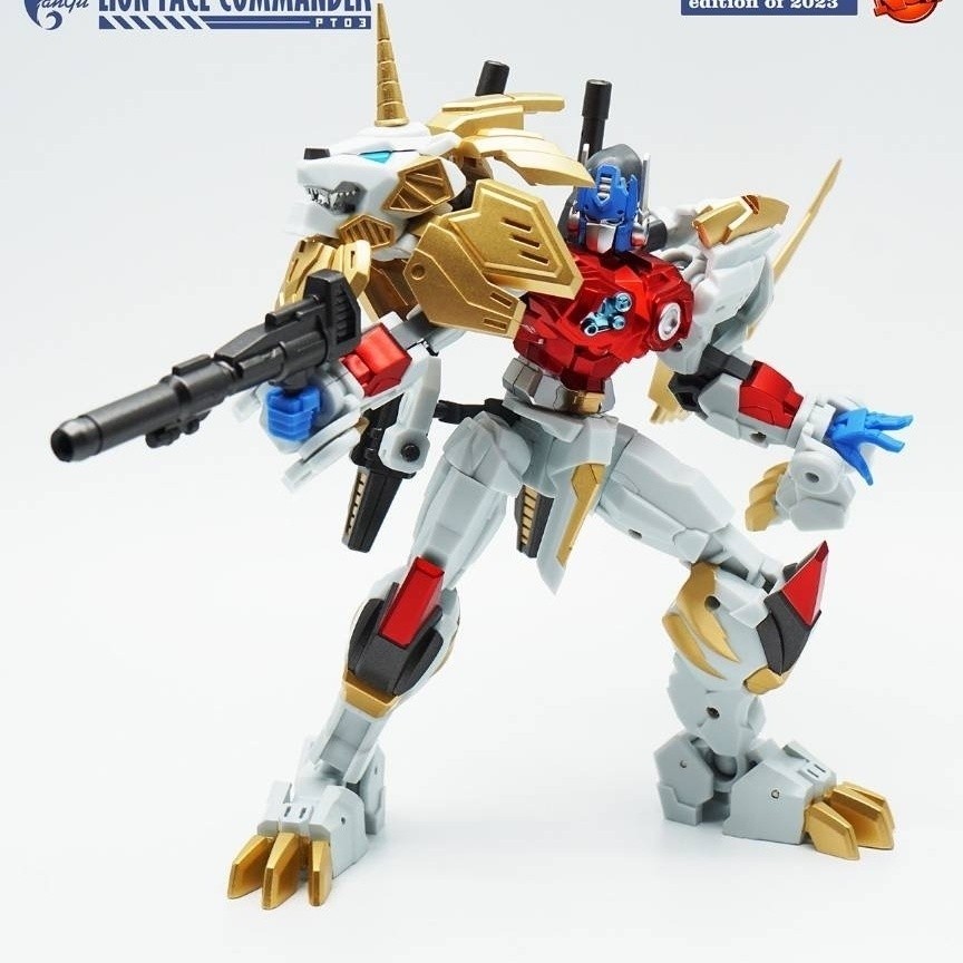 Pangu Model PT-03White Lion Optimus Prime Alloy Movable LION Commander ...