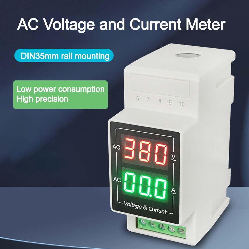 AC60-500V Digital Single Phase Energy Meter Tester Ampermeter Power ...