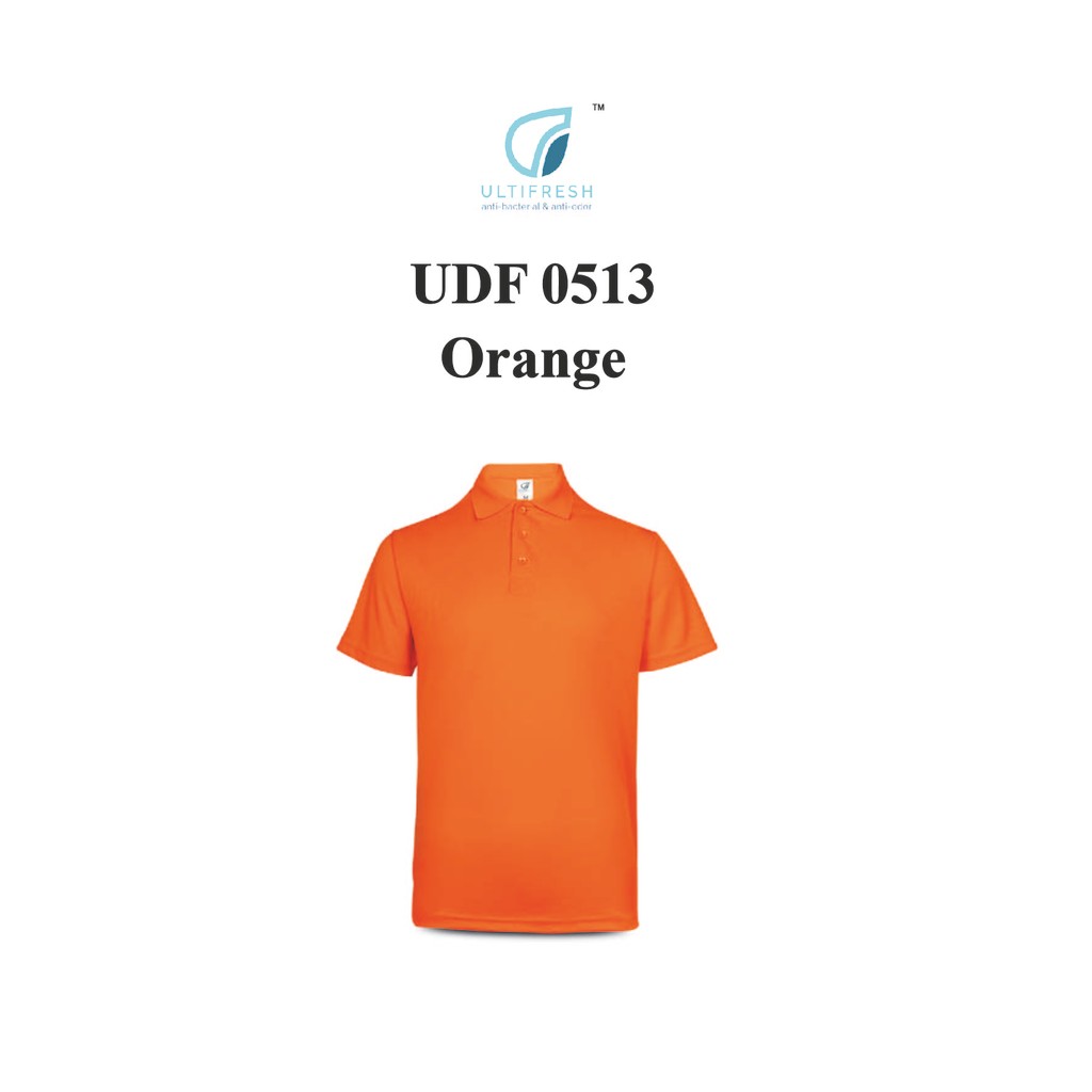 Ultifresh Plus Size UDF0513 Orange NTMY.os Performance Polo T-Shirt Dri ...