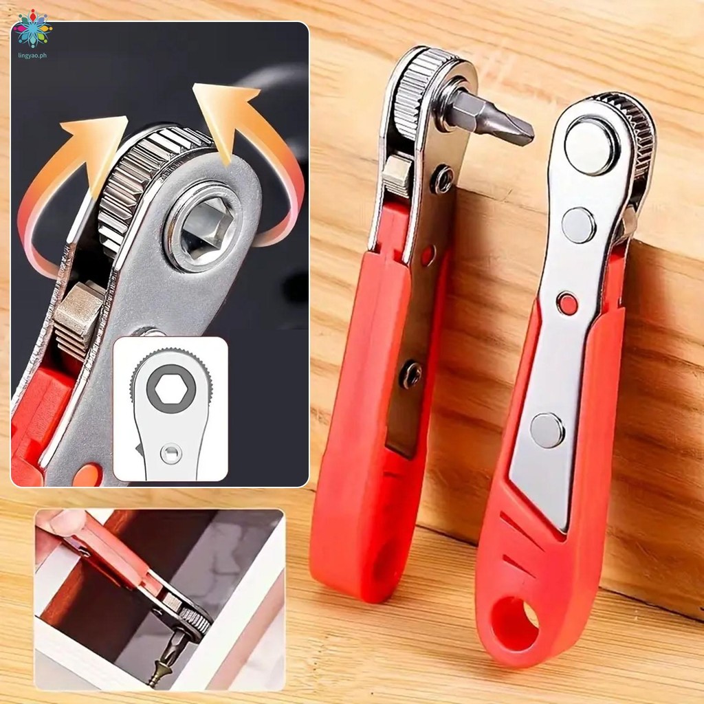 Reversible Ratcheting Screwdriver Set Two-Way Ratchet Adjustment ...
