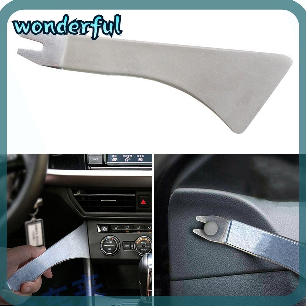 WONDER Crowbar, Silver Stainless Steel Pry Bar, Durable Double Ended ...